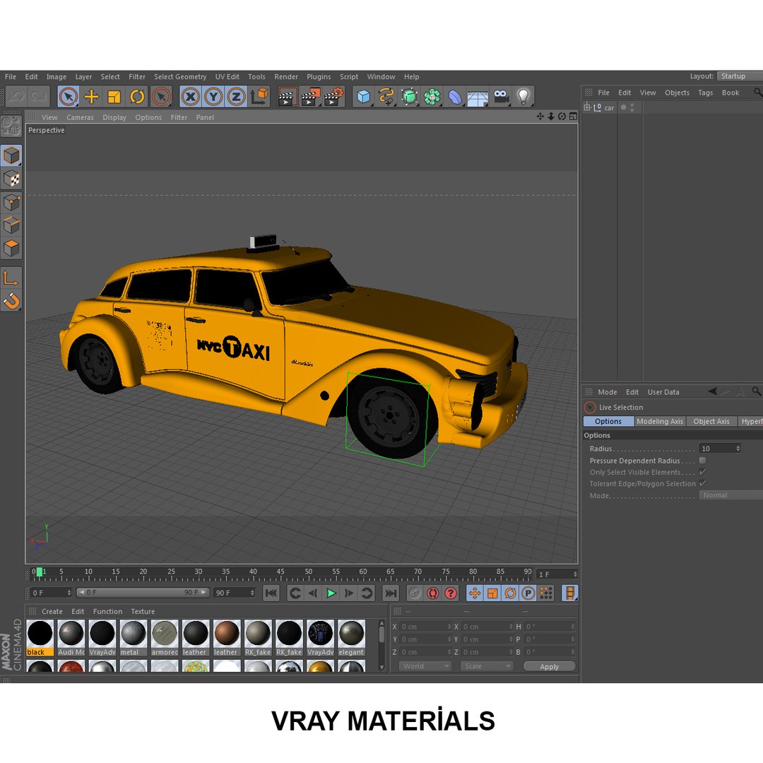 3D Taxi Car Model - TurboSquid 1354000