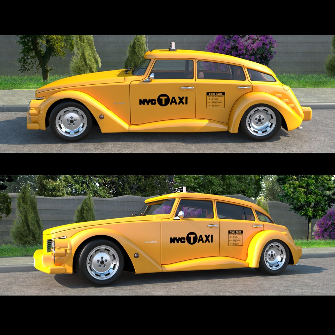 3D Taxi Car Model - TurboSquid 1354000
