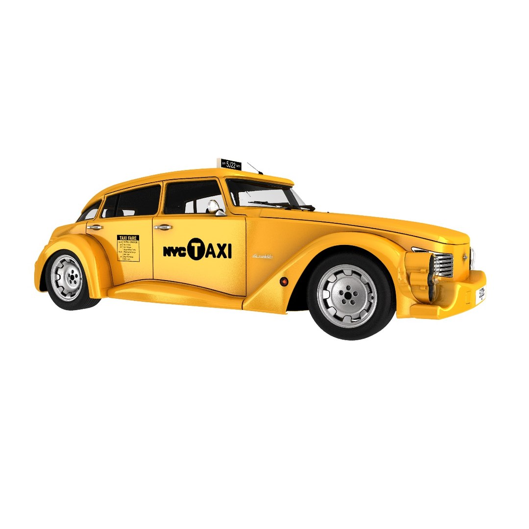 3D Taxi Car Model - TurboSquid 1354000