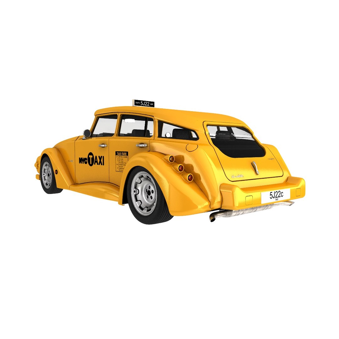 3D Taxi Car Model - TurboSquid 1354000