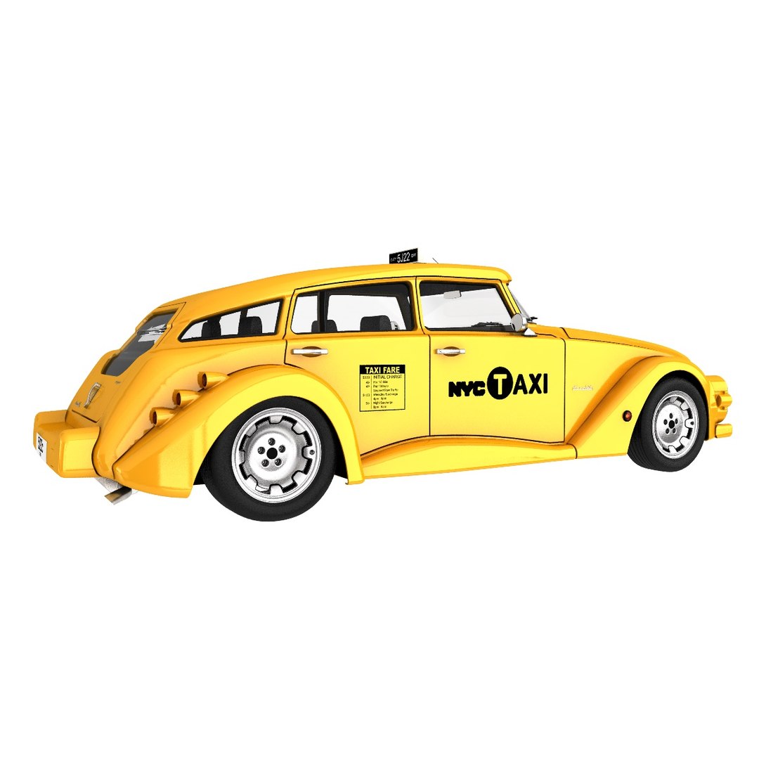 3D Taxi Car Model - TurboSquid 1354000