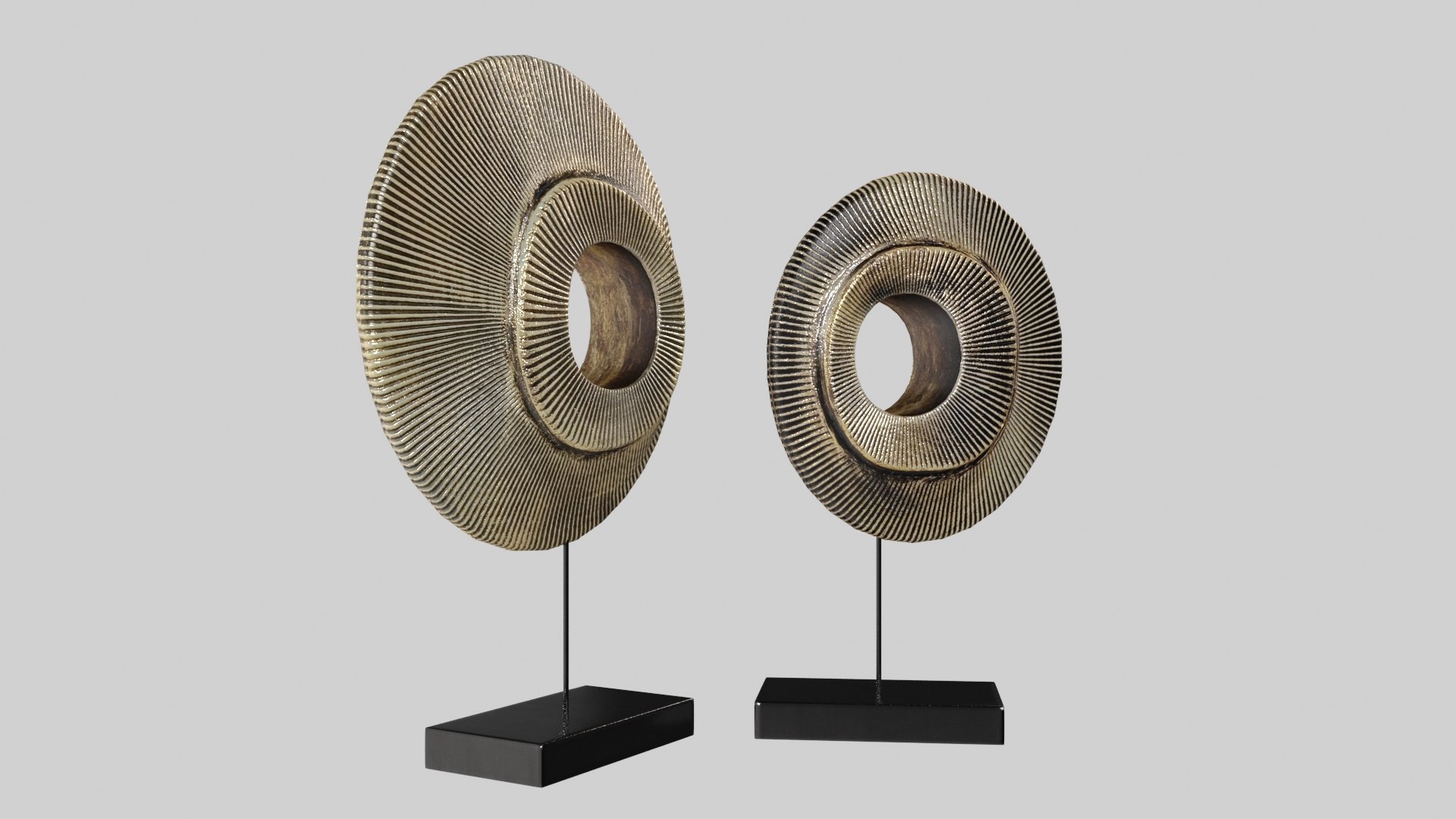 3D Bronze Sculpture Set - TurboSquid 2098612