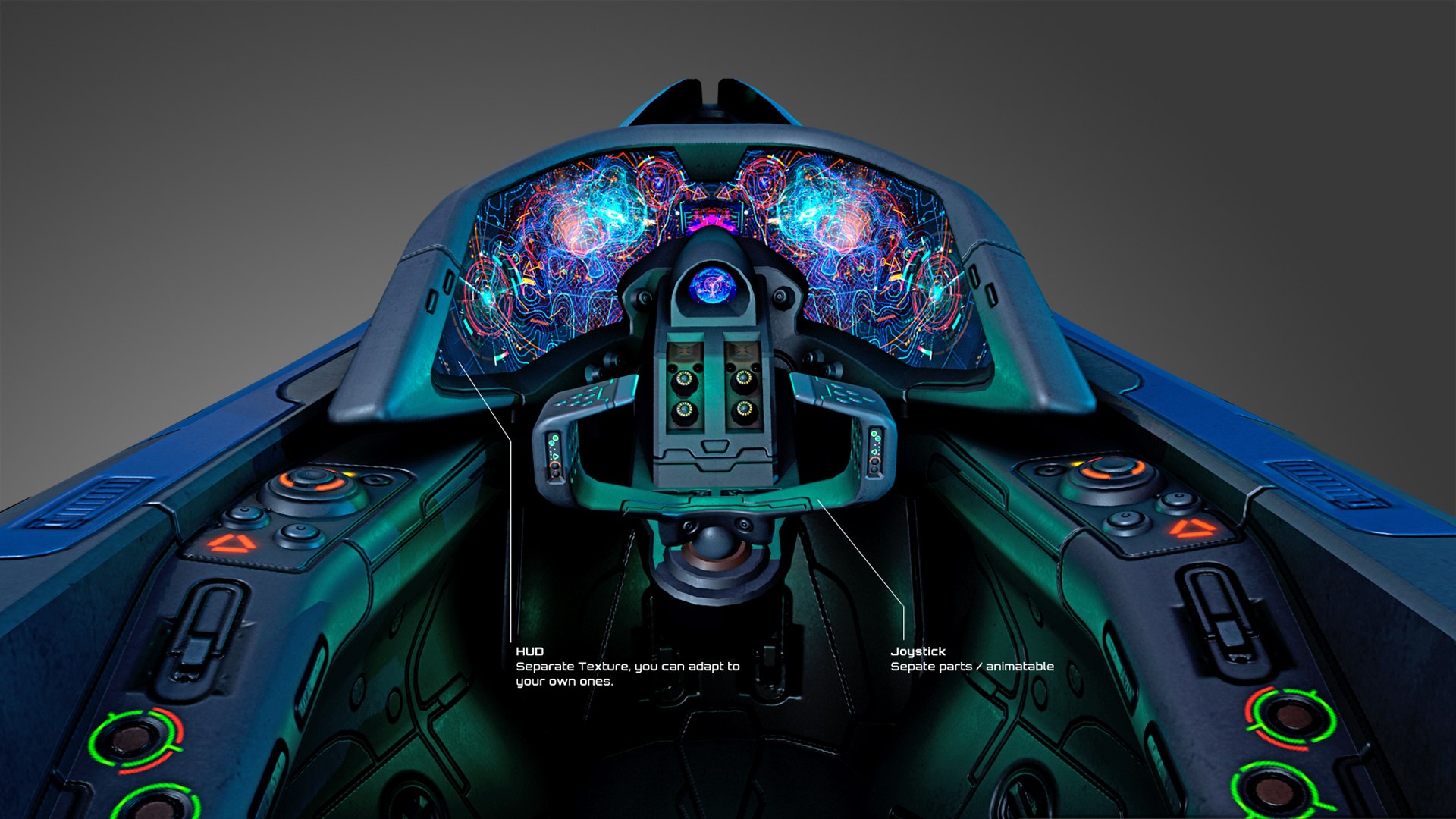 Modular Alien Fighter Vehicle 3D Model - TurboSquid 1518983