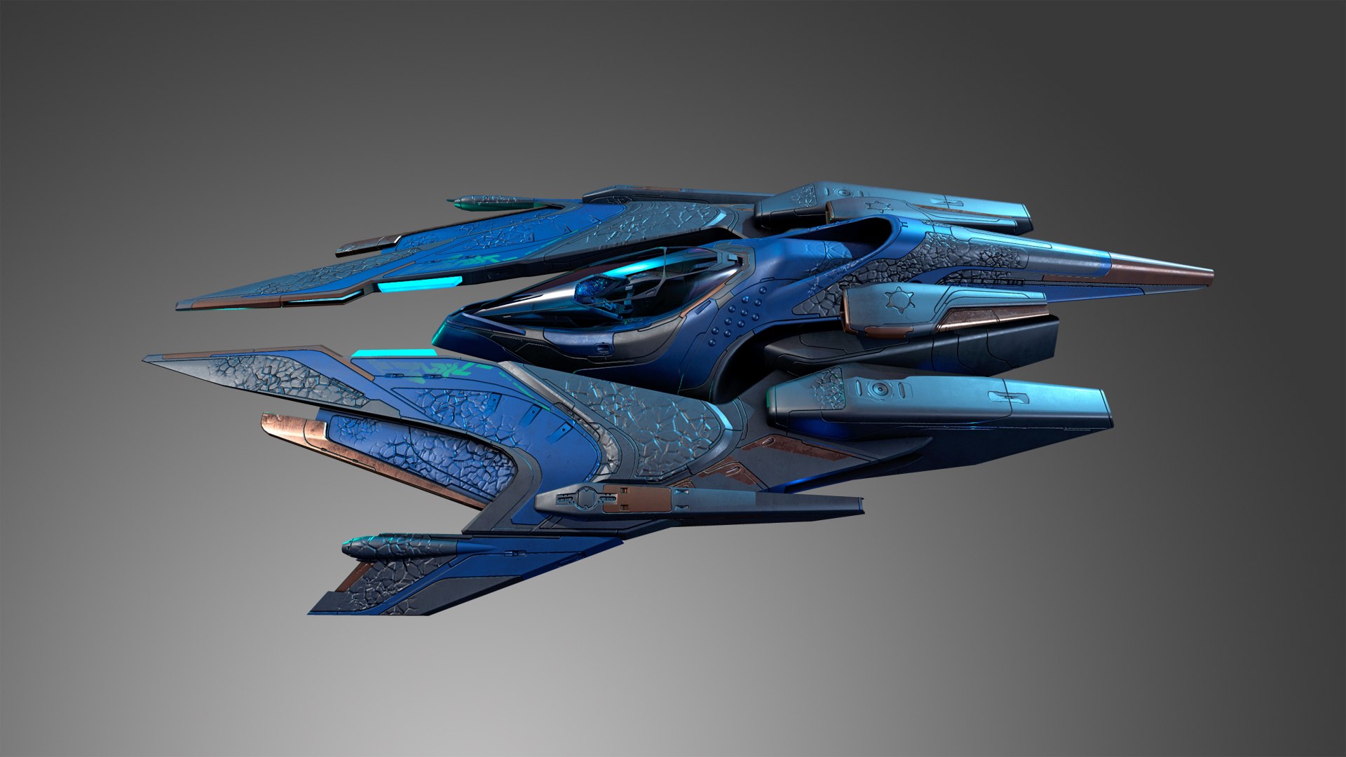 Modular Alien Fighter Vehicle 3D Model - TurboSquid 1518983