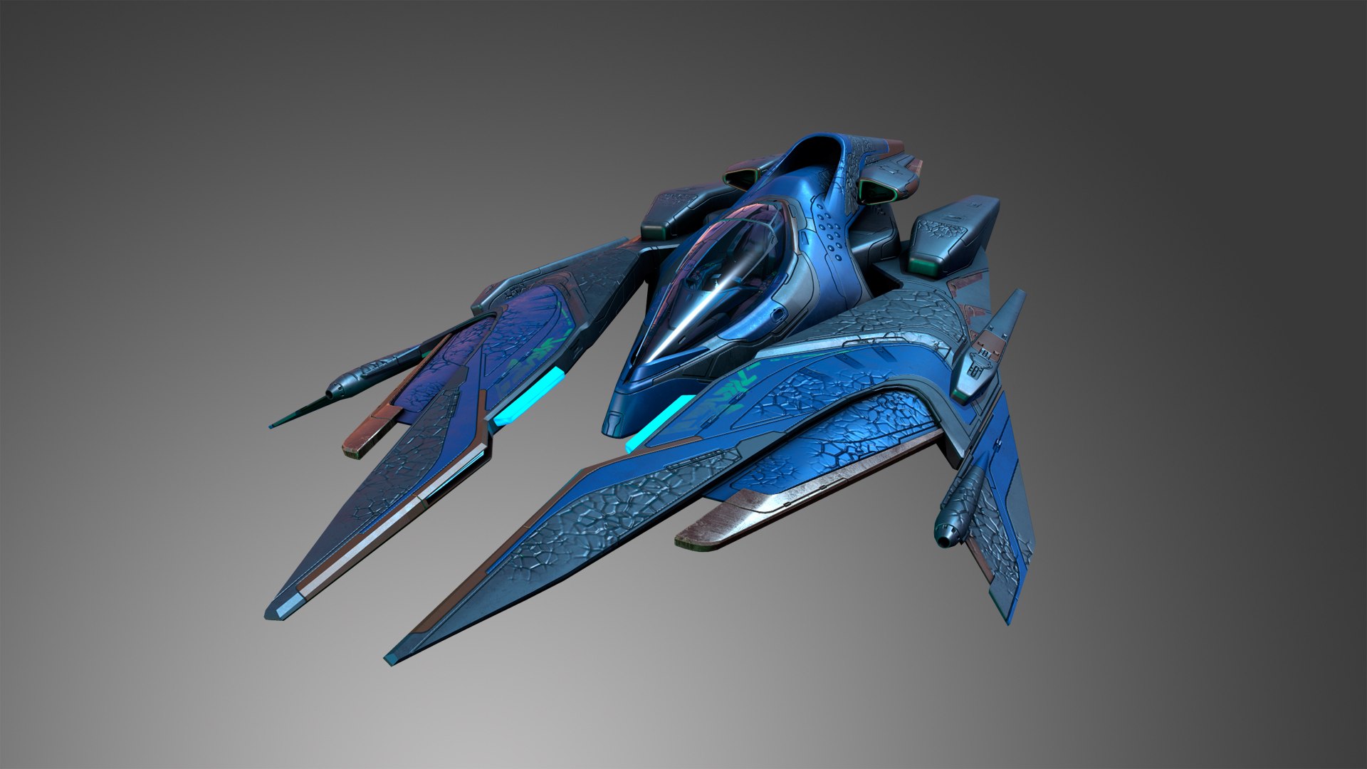 Modular Alien Fighter Vehicle 3D Model - TurboSquid 1518983