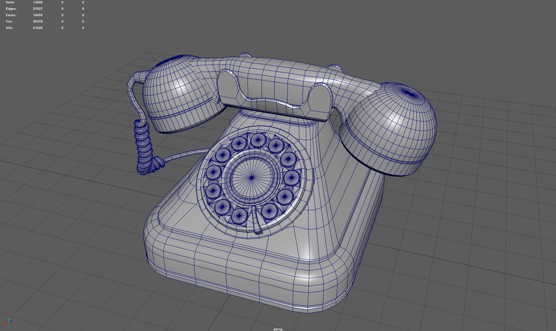 VINTAGE TELEPHONE 2 3D Model - TurboSquid 1830932