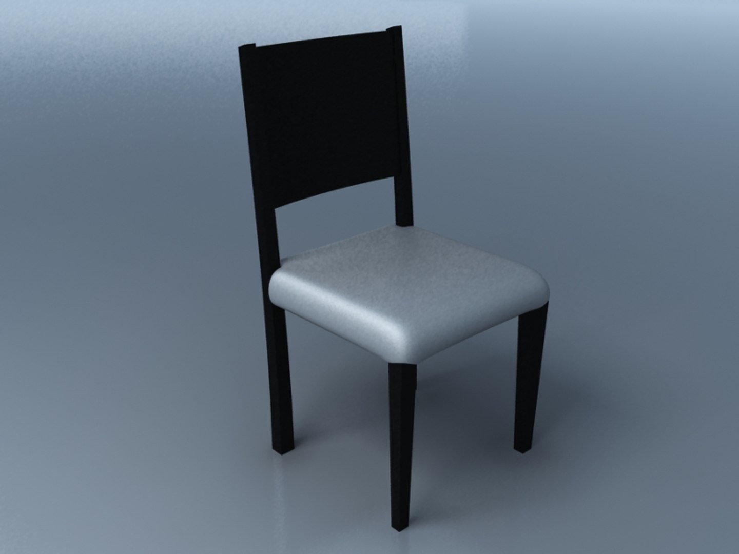 chair simple 3d obj