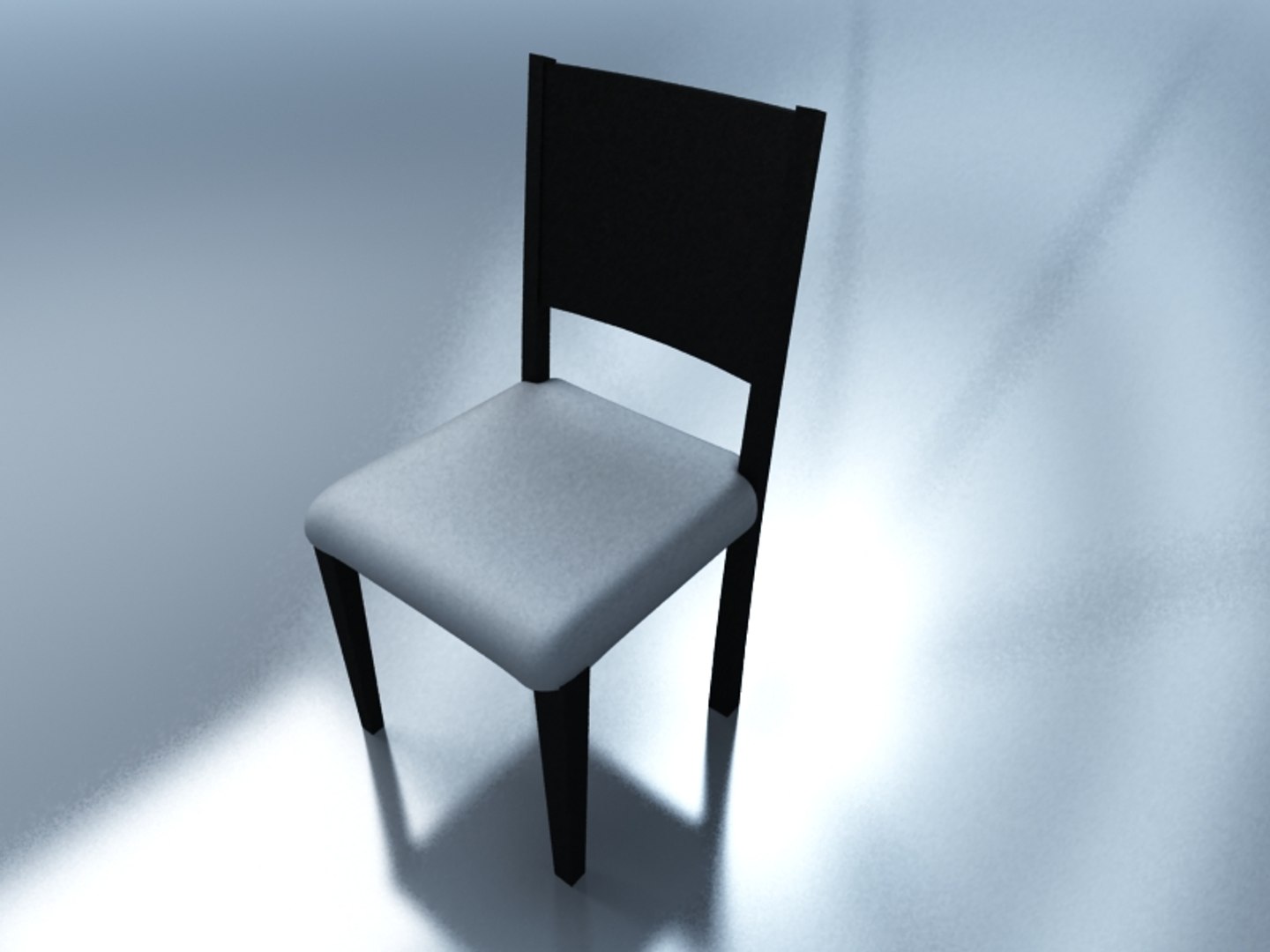 chair simple 3d obj