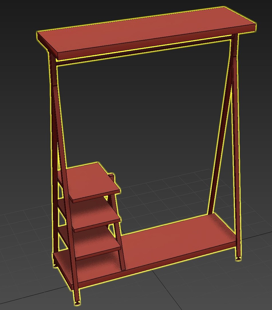 3D clothing rack - TurboSquid 1260969