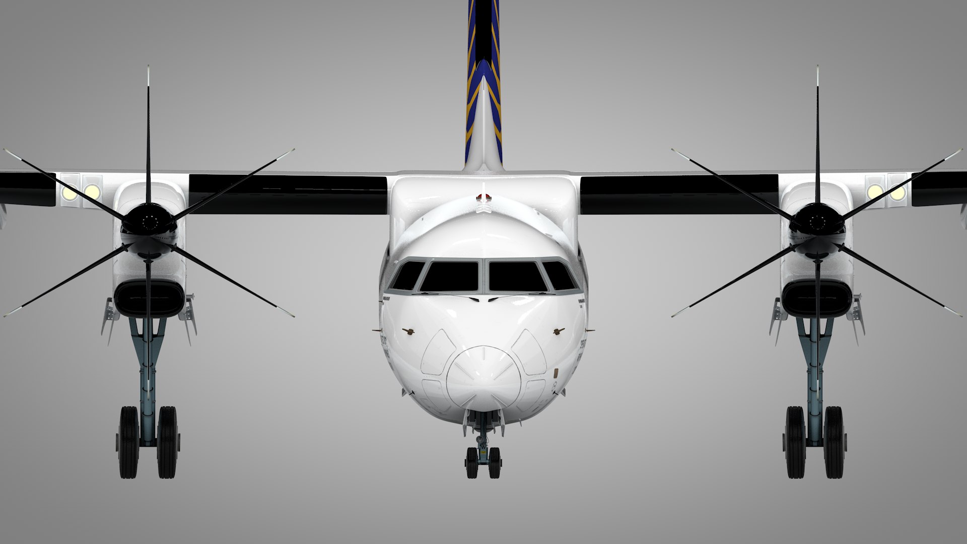 3D Philippine Airlines Bombardier DHC-8 Q400 Dash 8 L1526 model ...