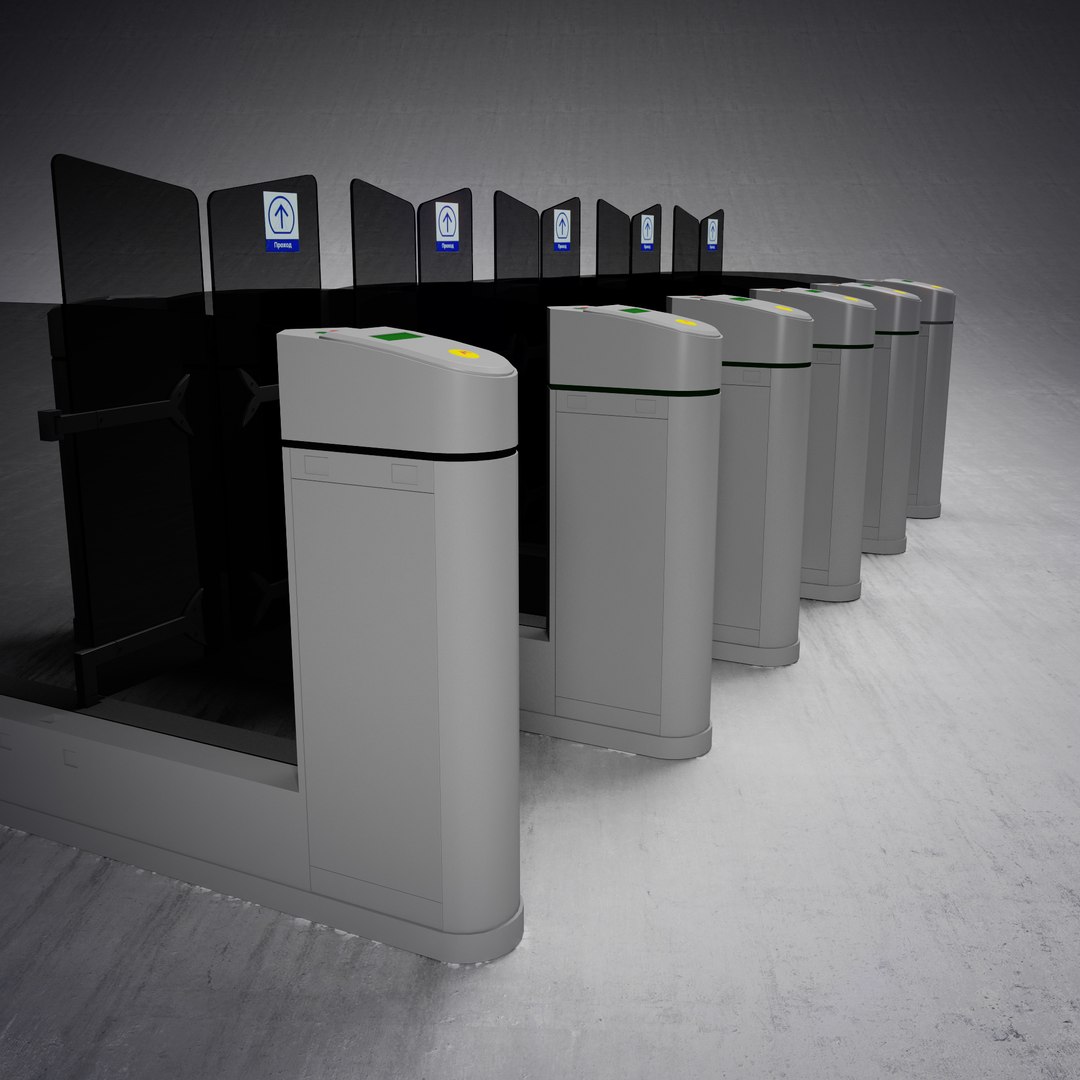 enter turnstile 3d model