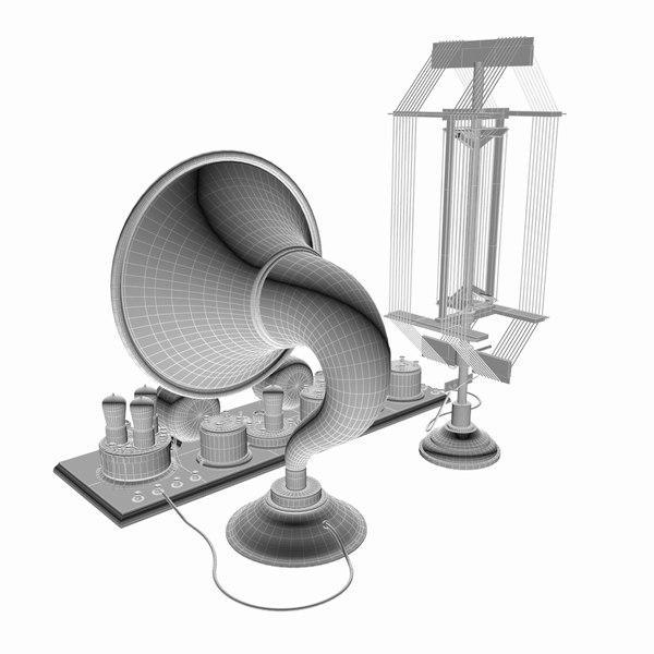 Set atwater kent radio model - TurboSquid 1593175