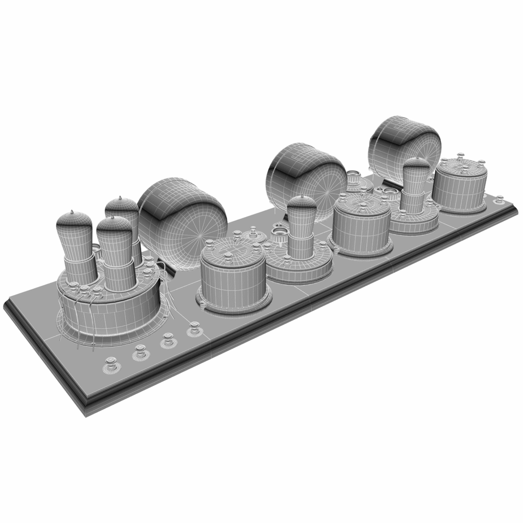 Set atwater kent radio model - TurboSquid 1593175