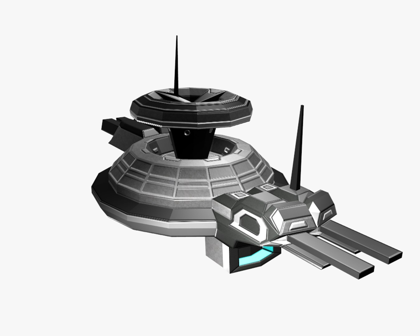 Sci-fi space observatory 3D - TurboSquid 1421922