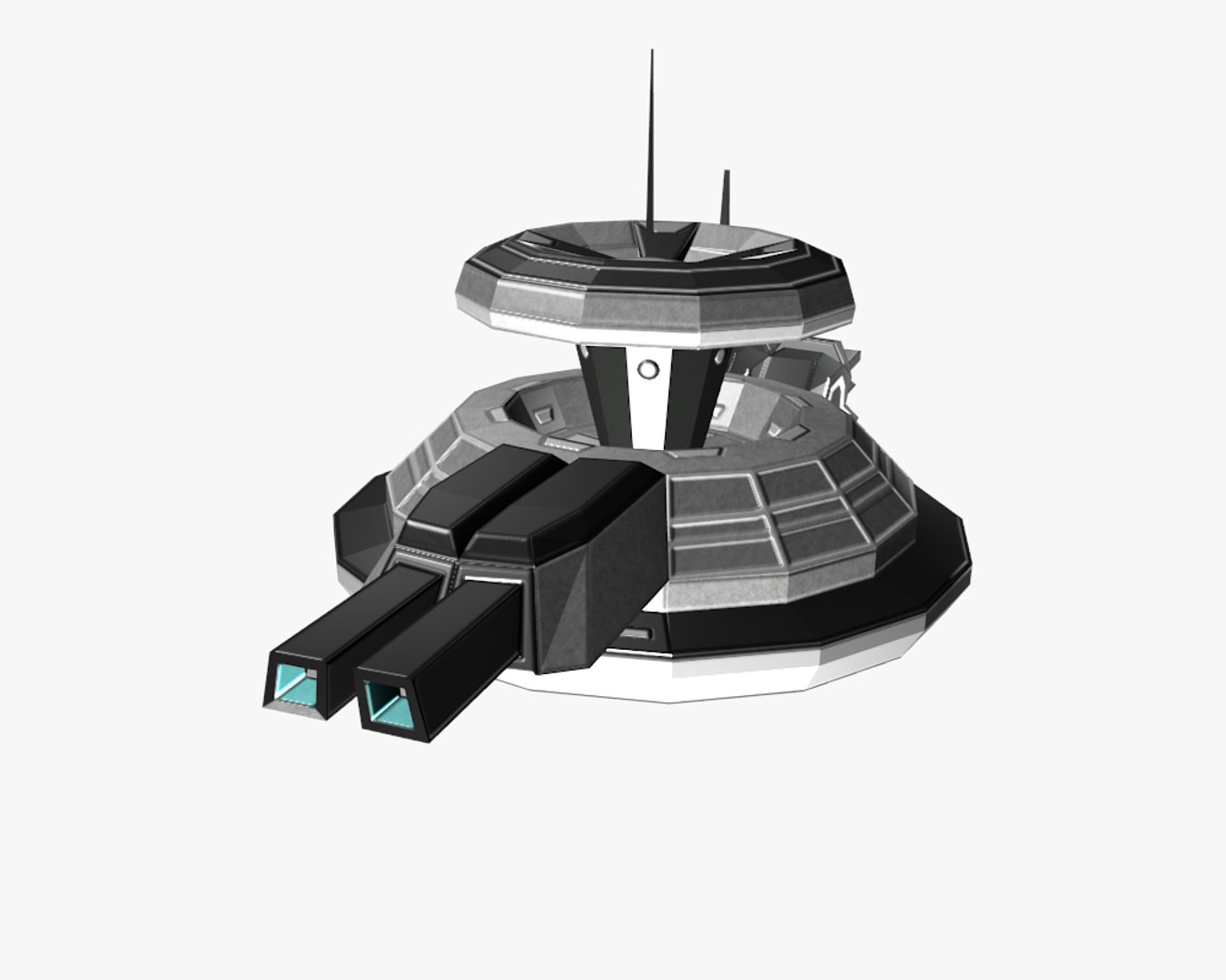 Sci-fi space observatory 3D - TurboSquid 1421922