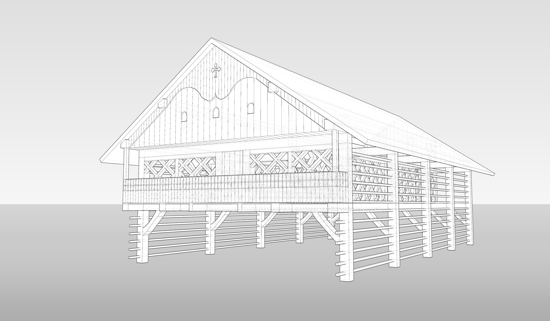 3D Haystack Kozolec Toplar - TurboSquid 1681613