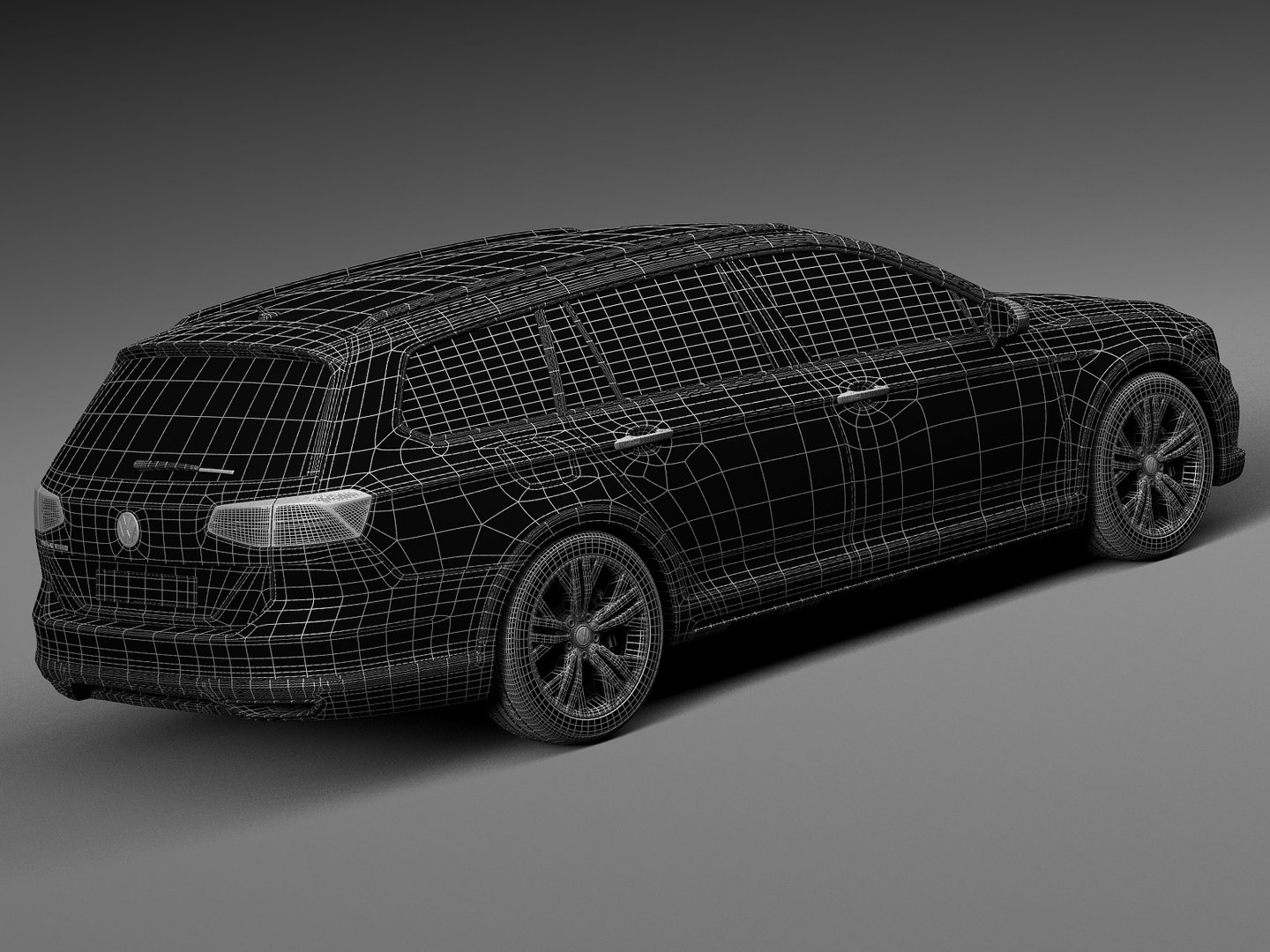 volkswagen passat alltrack 3d model