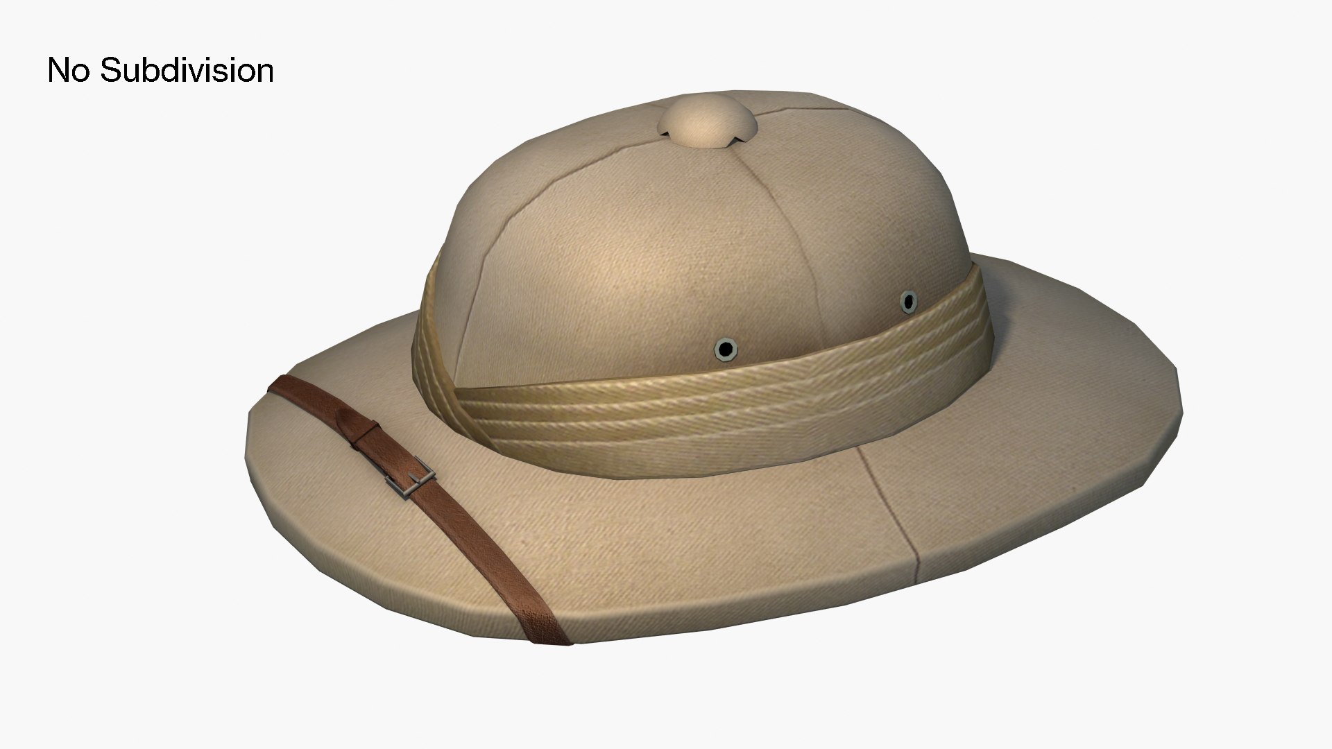 Retro Pith Helmet 3ds