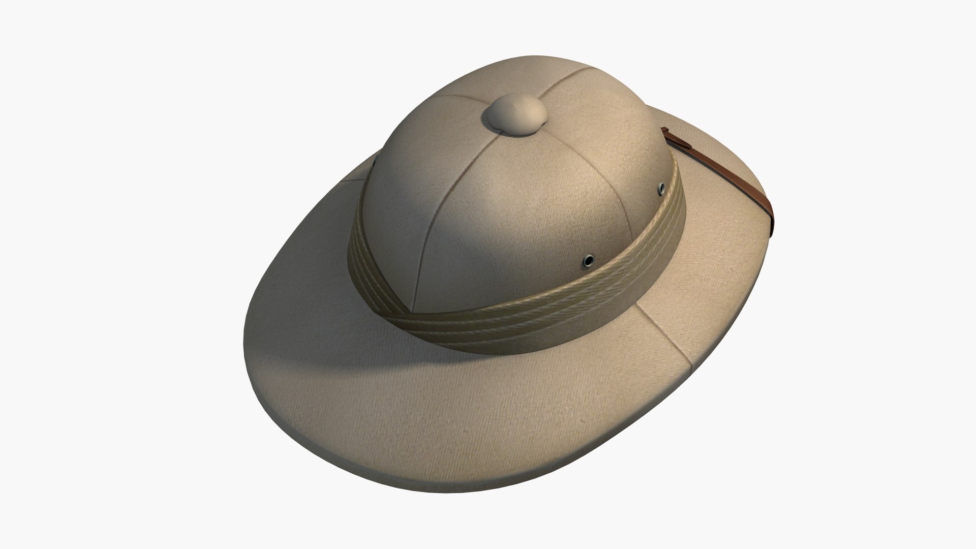 Retro Pith Helmet 3ds