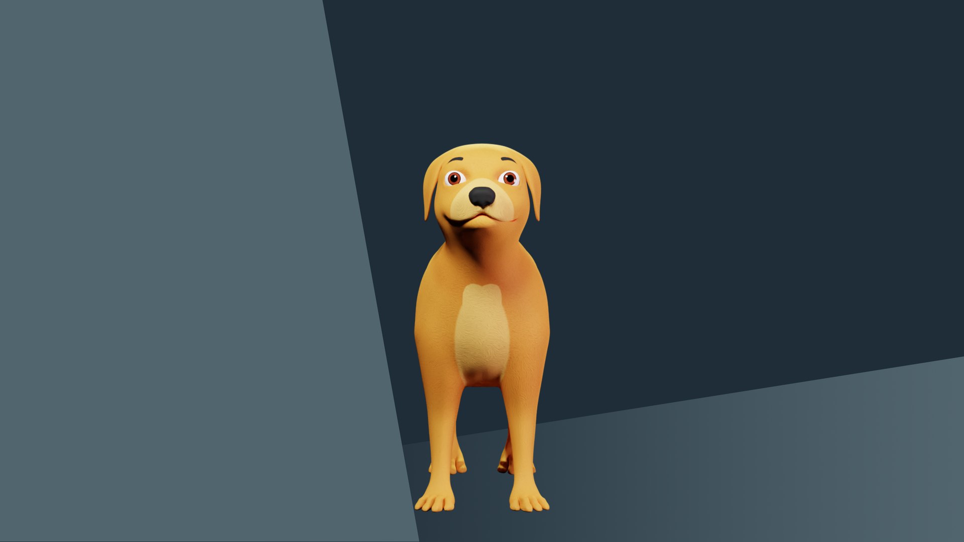 Dog 3D Cartoon Rigged Model - Blender 3D - TurboSquid 2222124