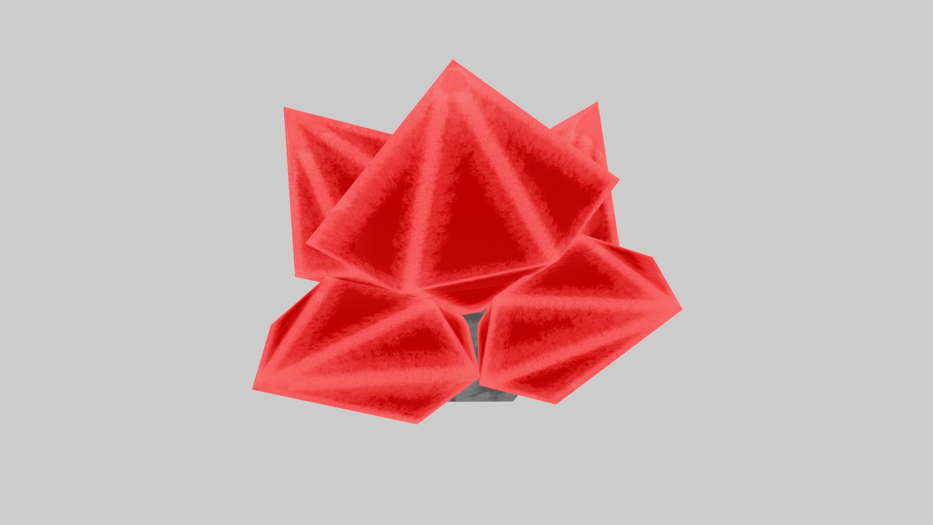 3D Red Stylized Rock Crystal Cluster Version 4 Model - TurboSquid 2127356