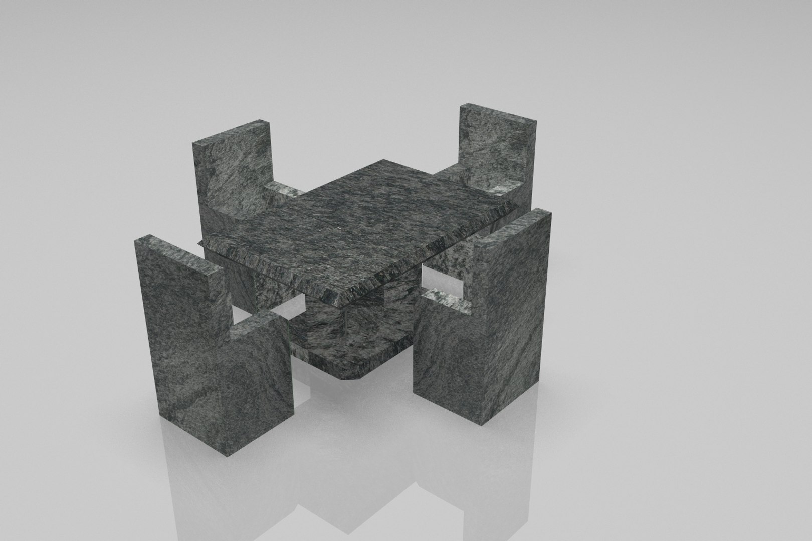 Dwarf Chair Table 3D - TurboSquid 1179695