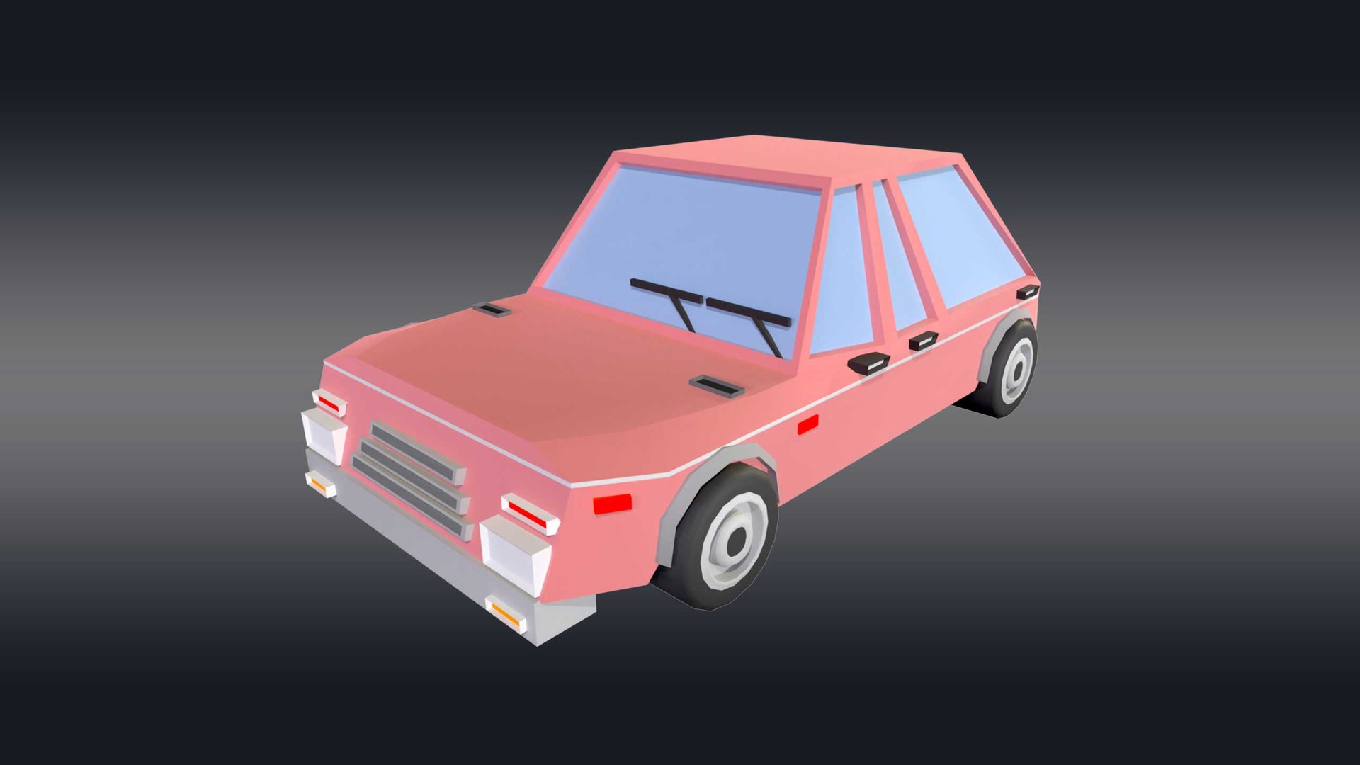 Cartoonish Small Car 3D Model 3D model - TurboSquid 2124437