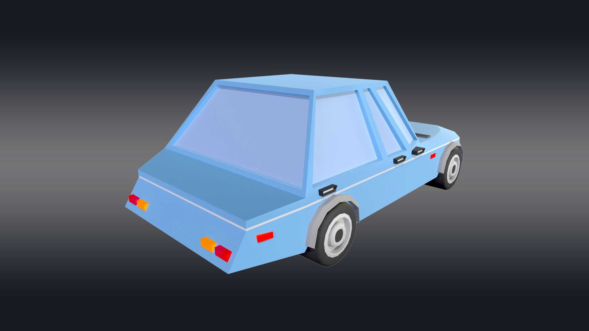 Cartoonish Small Car 3D Model 3D model - TurboSquid 2124437
