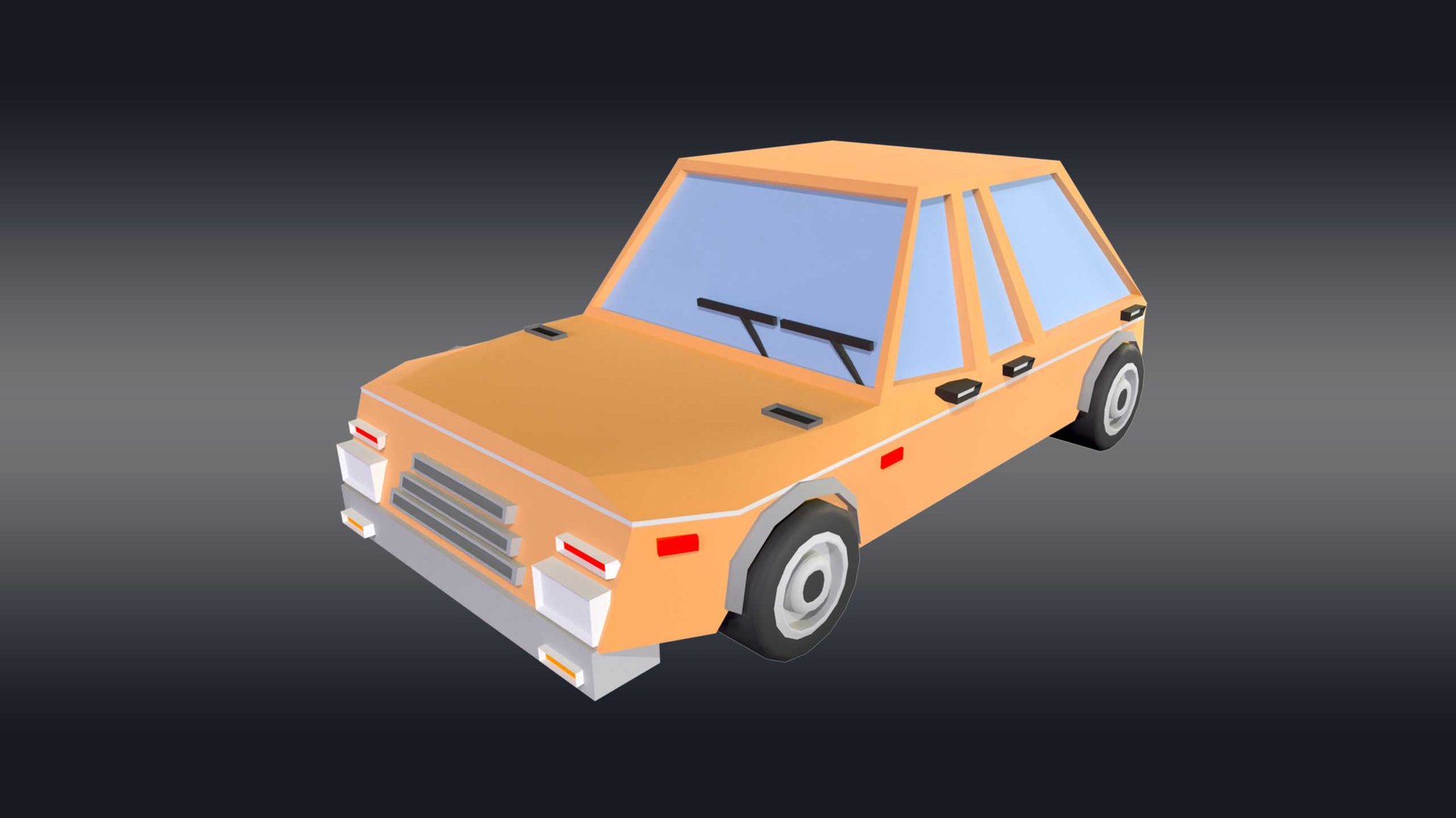 Cartoonish Small Car 3D Model 3D model - TurboSquid 2124437