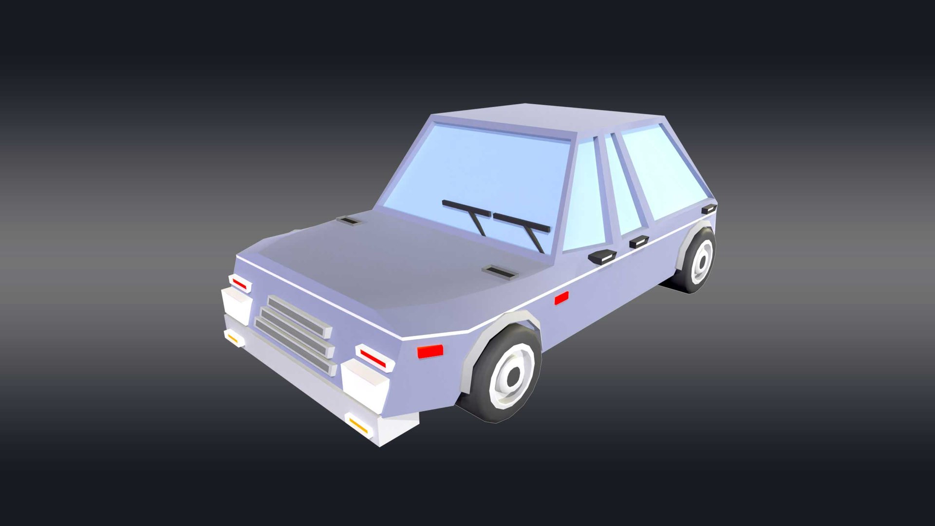 Cartoonish Small Car 3D Model 3D model - TurboSquid 2124437