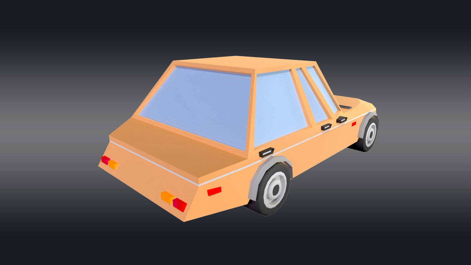 Cartoonish Small Car 3D Model 3D model - TurboSquid 2124437
