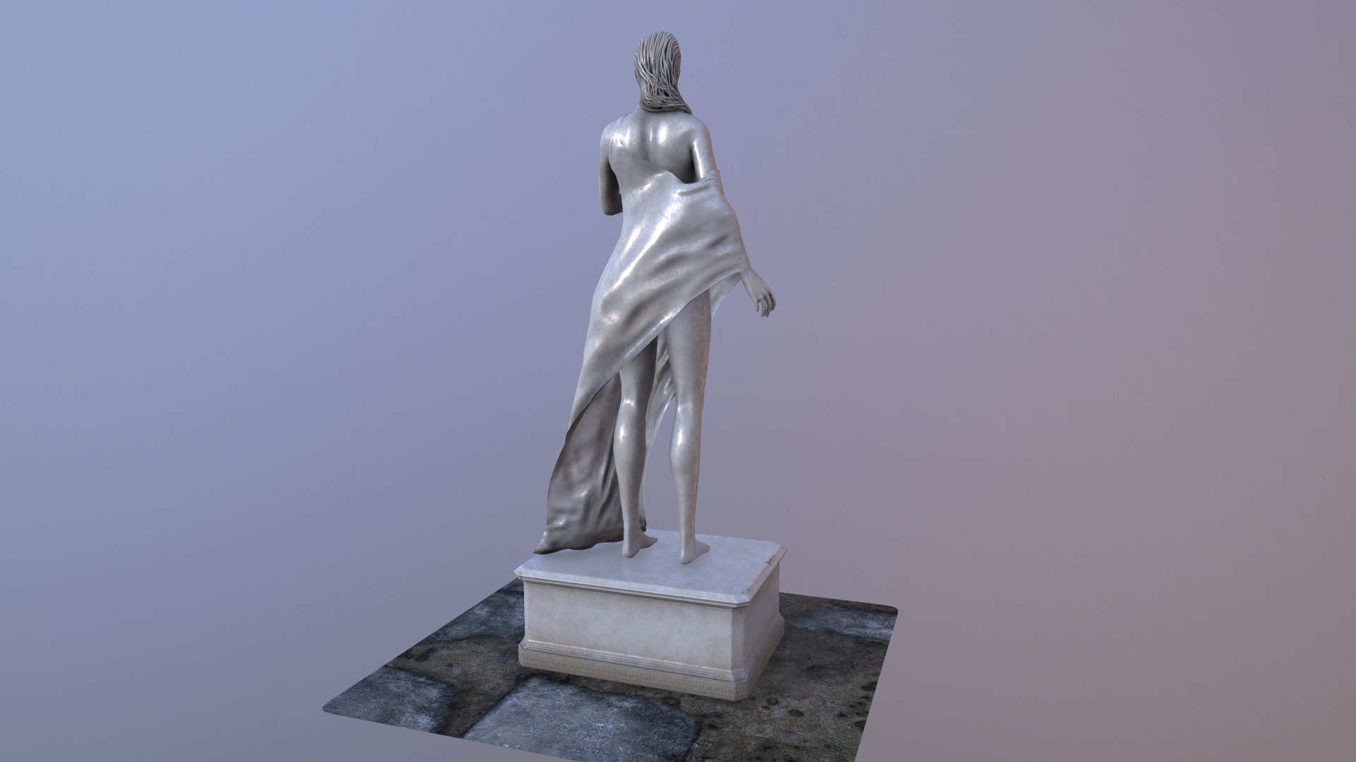 Woman Marmor Statue Ready Max