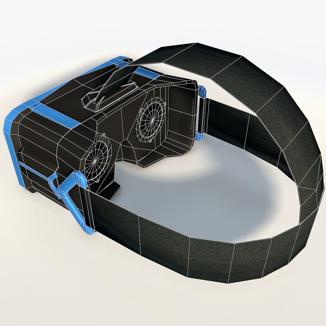 virtual headsets package vr 3d model