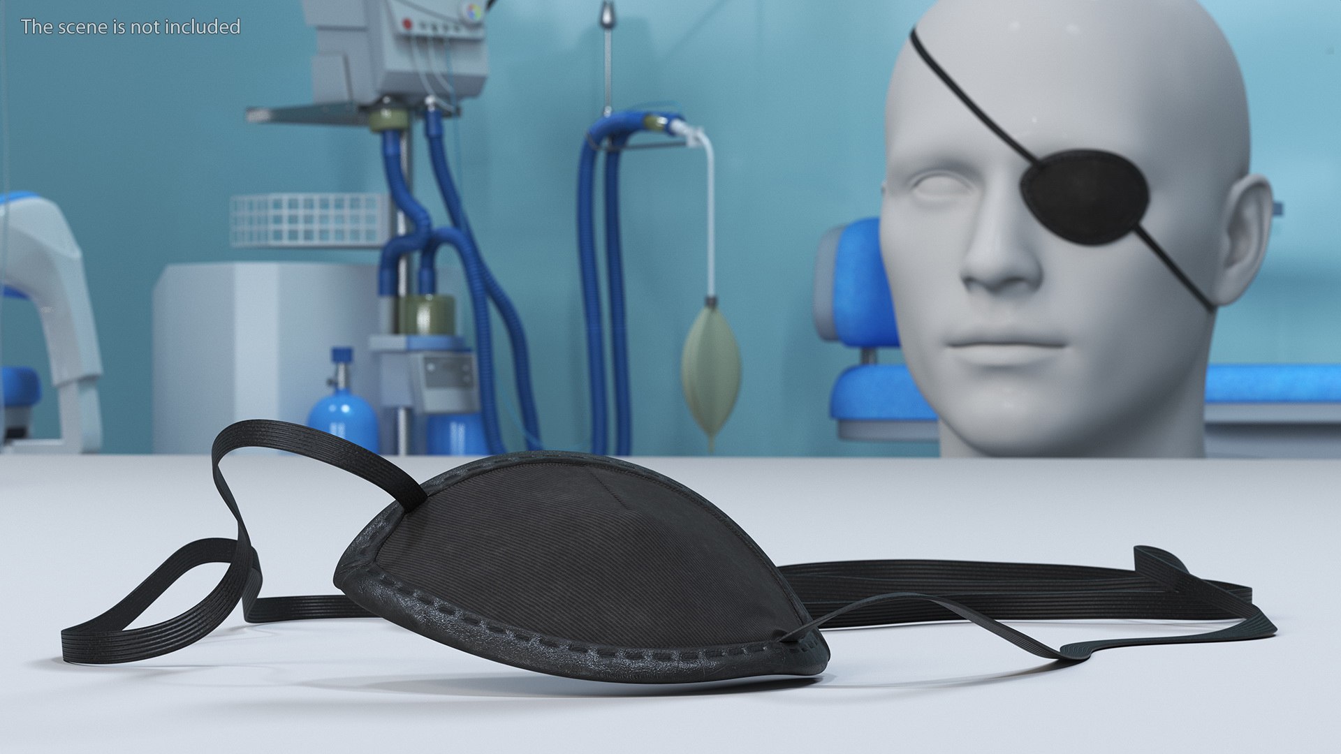 3D Leather Eyepatch Black - TurboSquid 2151237