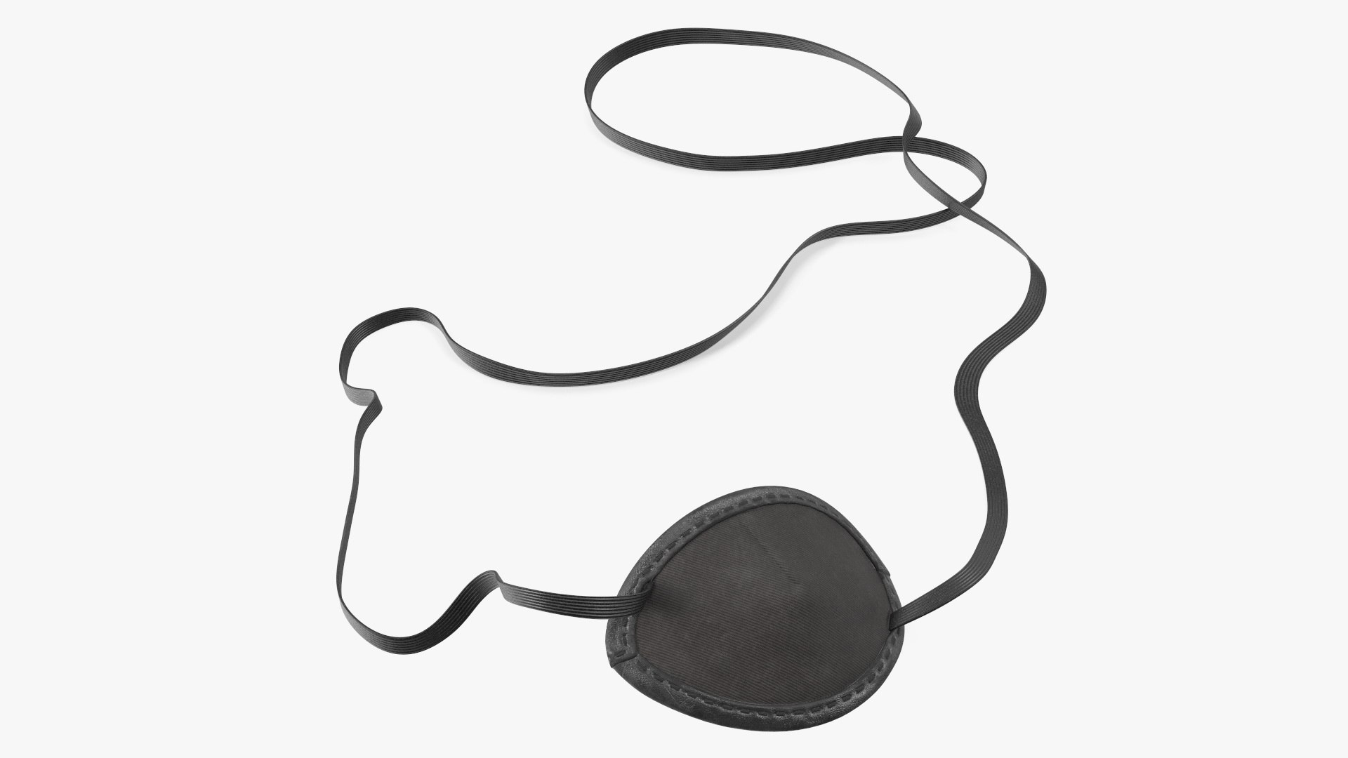 3D Leather Eyepatch Black - TurboSquid 2151237