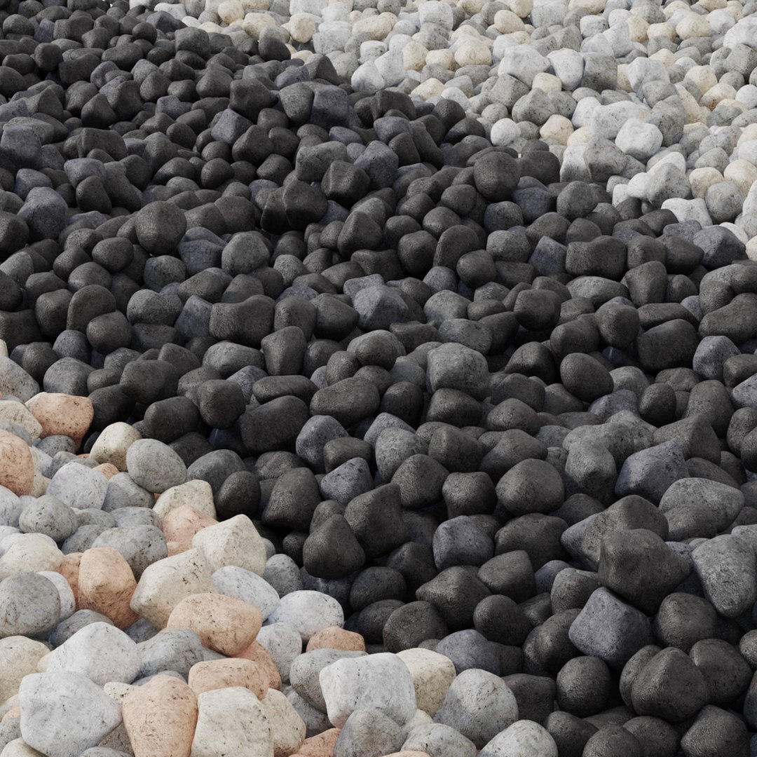 3D Model Ground - Rocks Gravel - TurboSquid 1800134