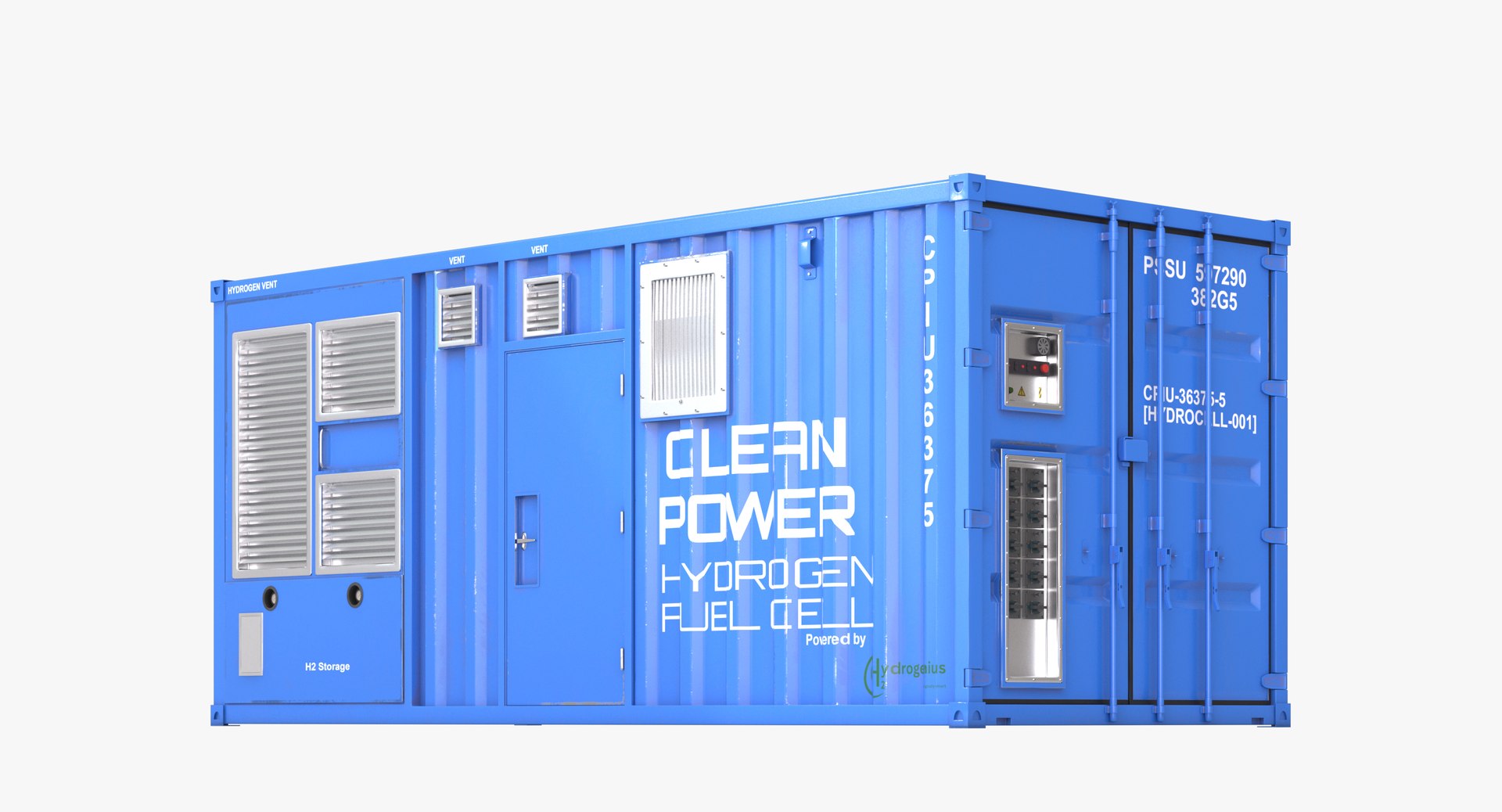 Hydrogen Fuel Cell Container 3D Model - TurboSquid 2280419