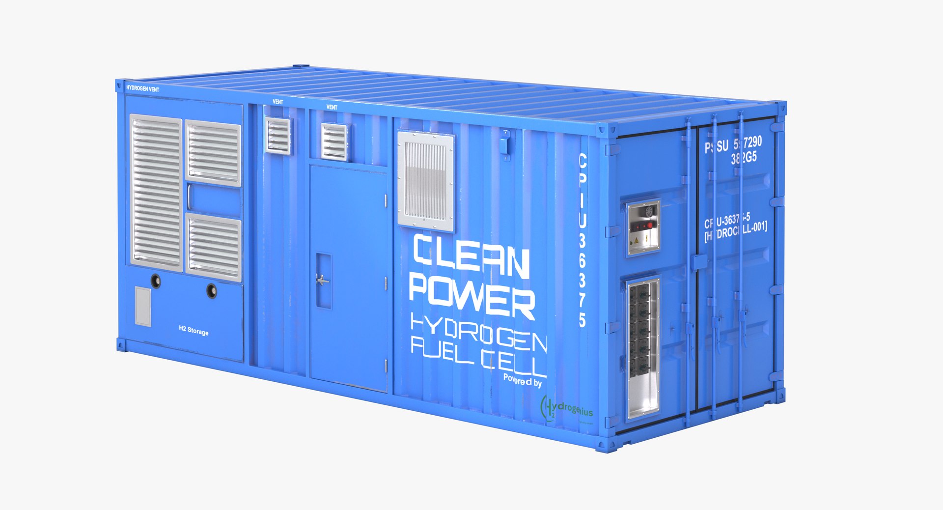 Hydrogen Fuel Cell Container 3D Model - TurboSquid 2280419