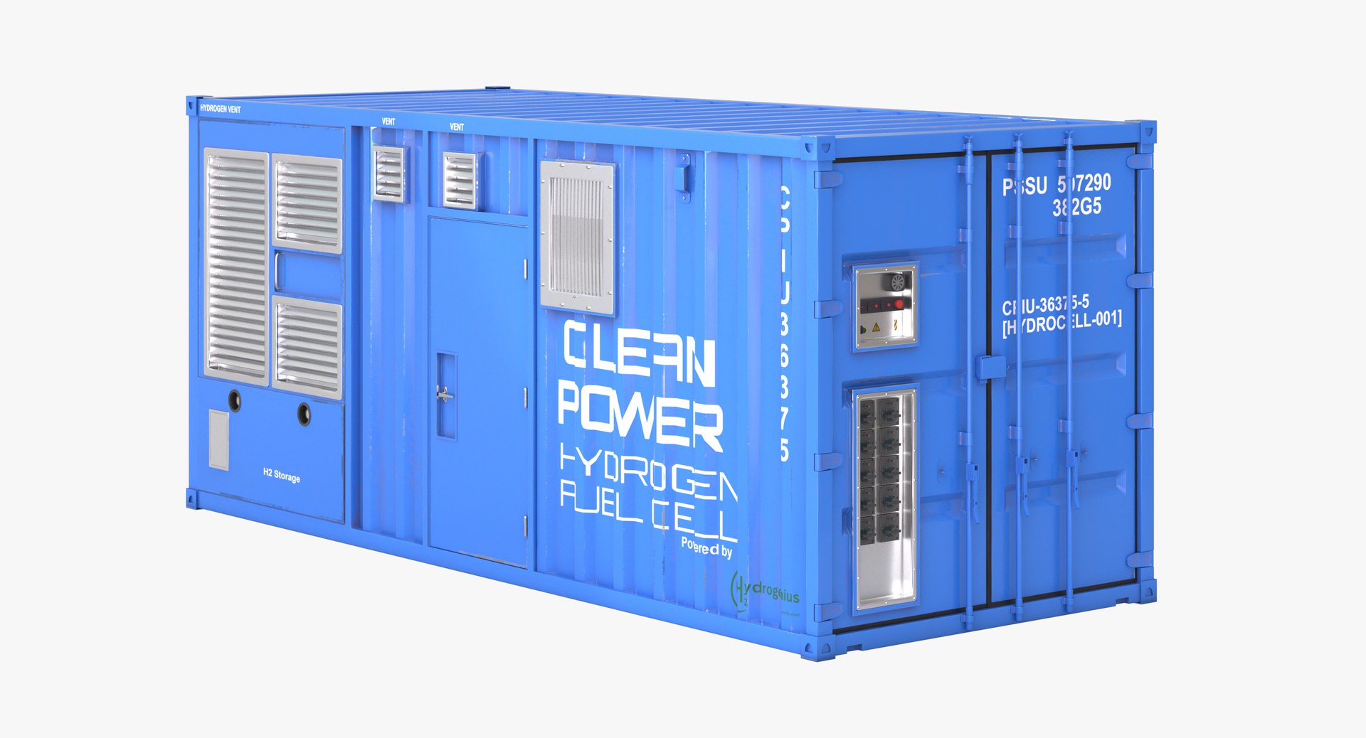 Hydrogen Fuel Cell Container 3D Model - TurboSquid 2280419