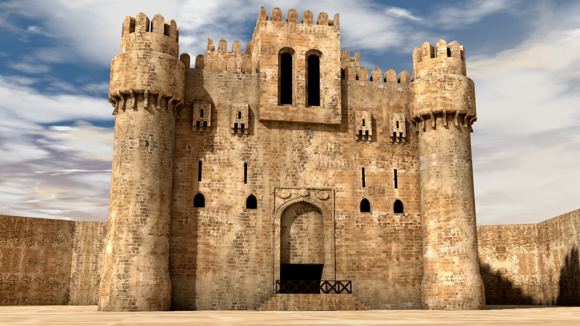 3D Model Qaitbay Castle - TurboSquid 1388399