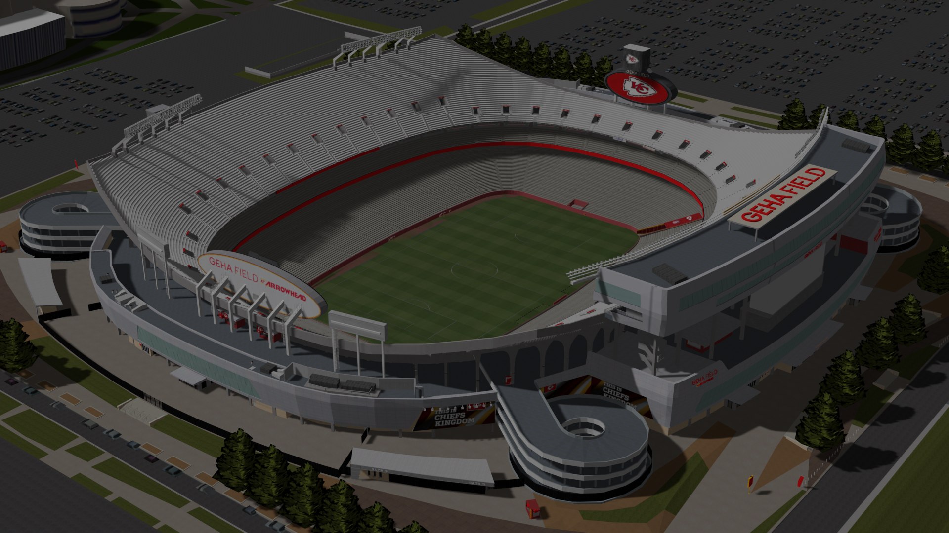 3D модель Arrowhead Stadium GEHA Field - TurboSquid 2020093