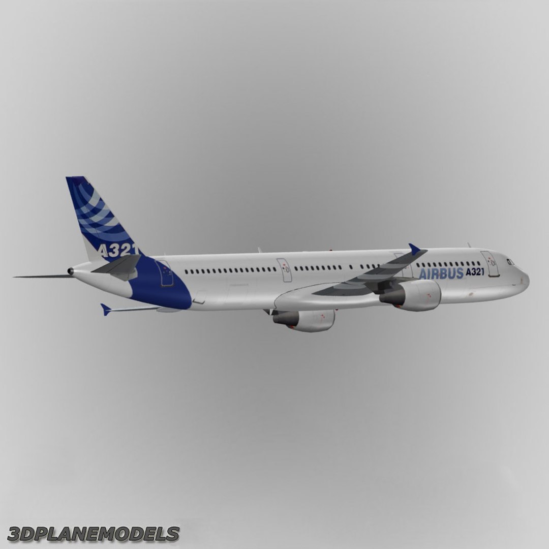 3d Model Airbus A321 House Livery