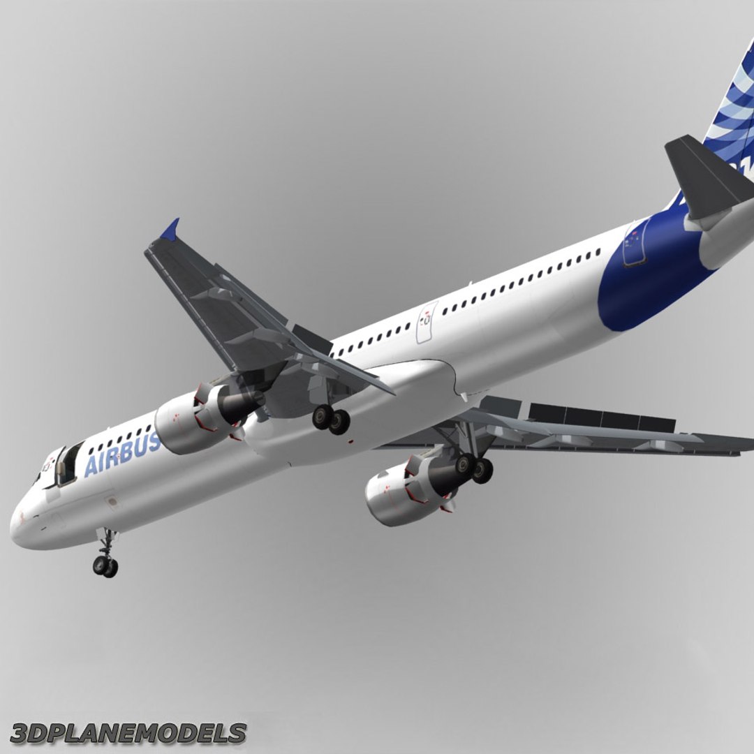 3d Model Airbus A321 House Livery