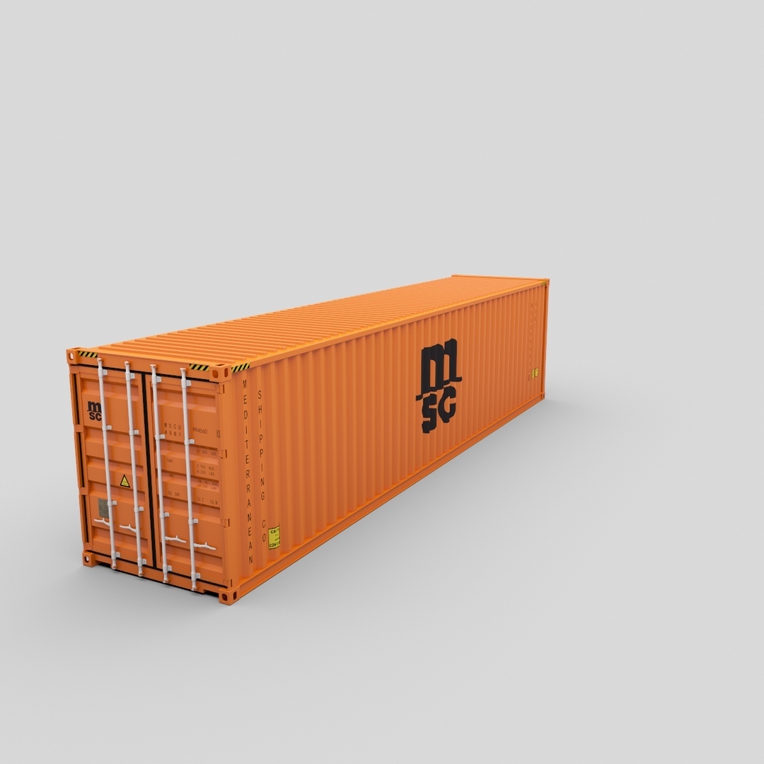 Mediterranean Shipping Container Msc 3d Model