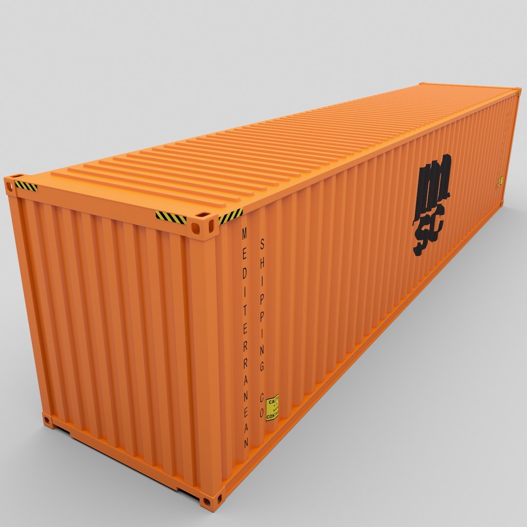 Mediterranean Shipping Container Msc 3d Model