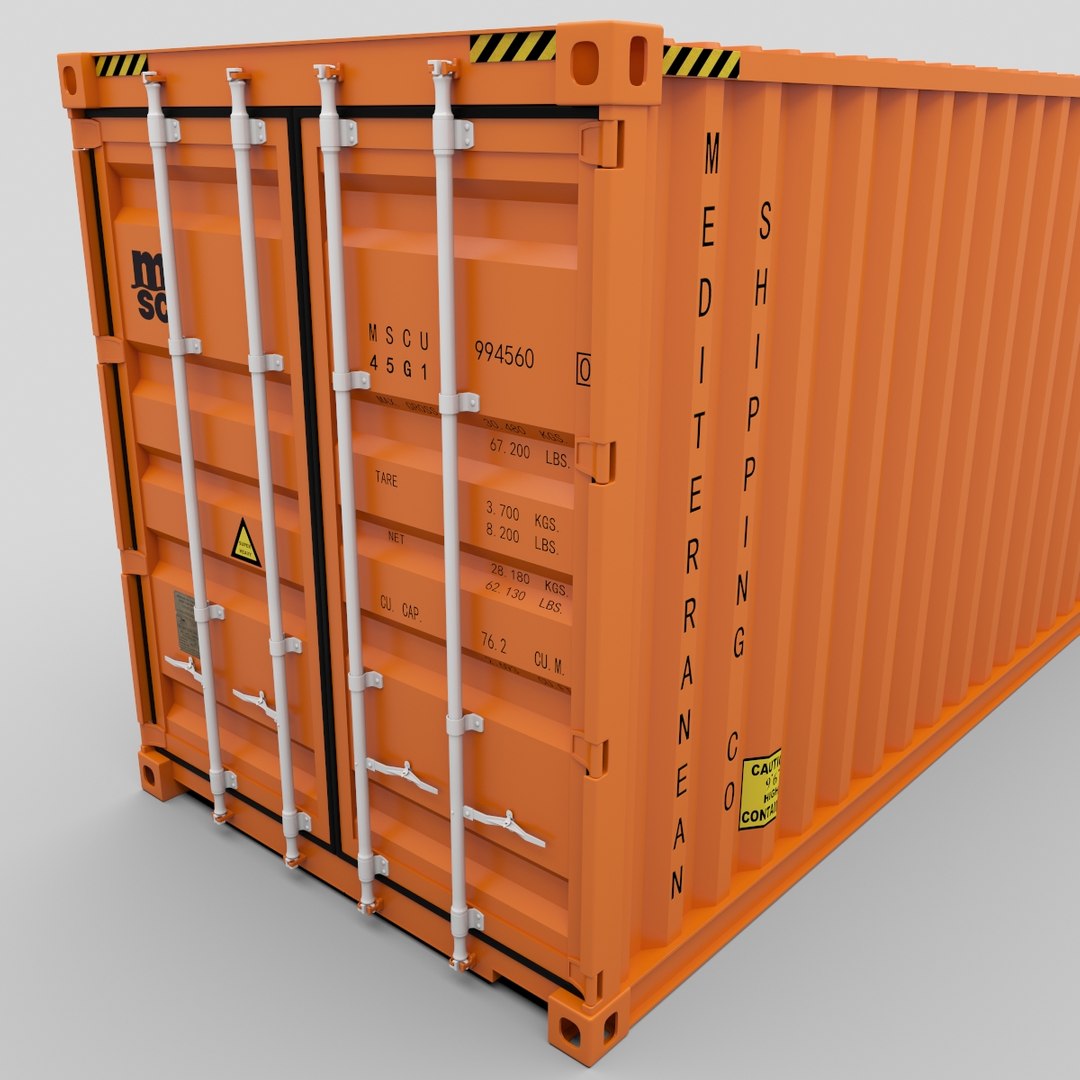 Mediterranean Shipping Container Msc 3d Model