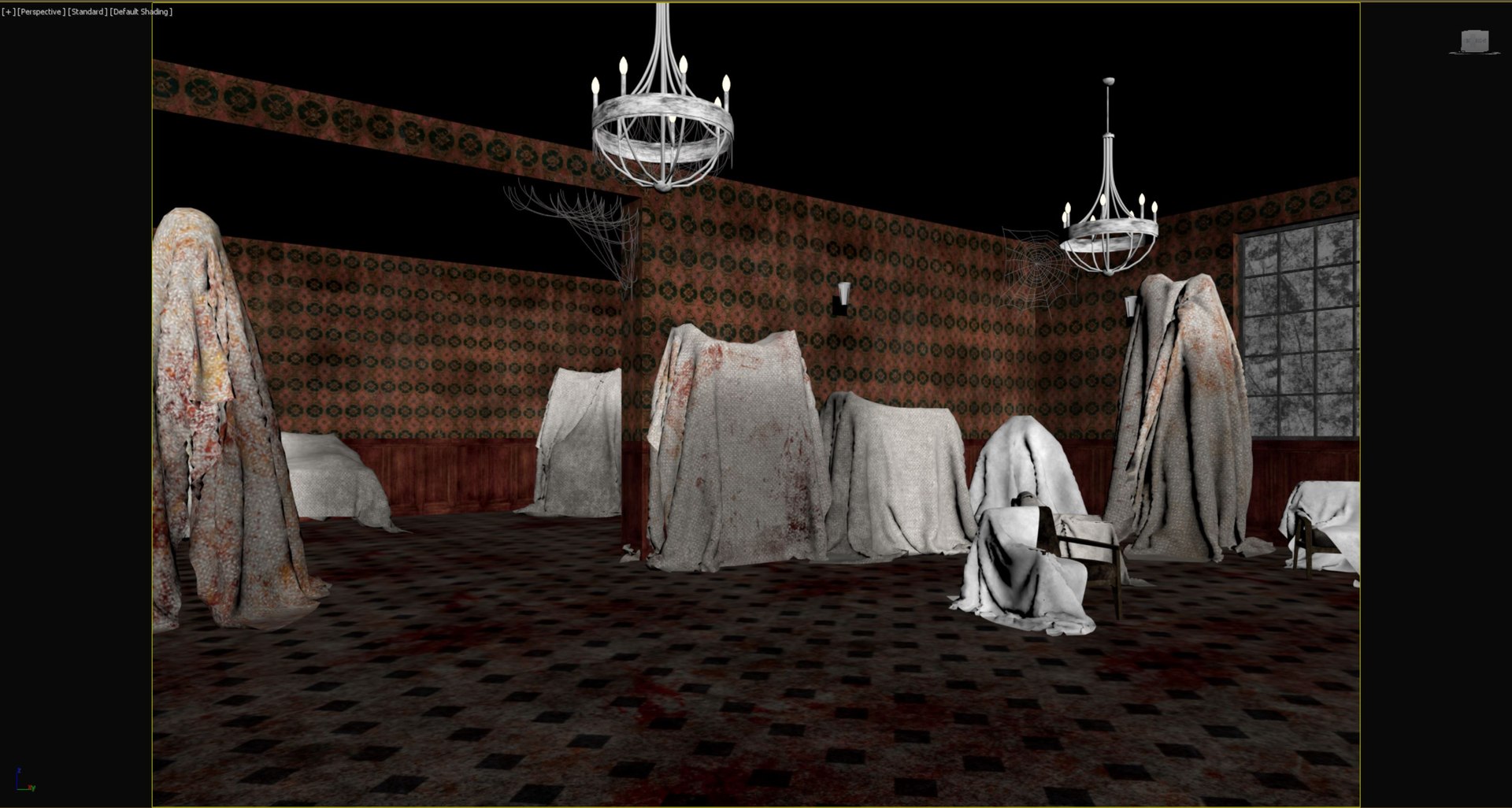 Lowpoly Haunted Bloody Room 3D Model - TurboSquid 2024549