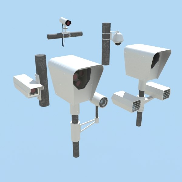 security camera 3d model