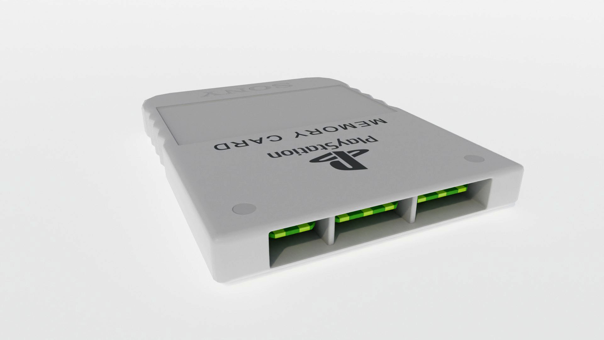 Free 3D Sony Playstation One Memory Card - TurboSquid 1950150