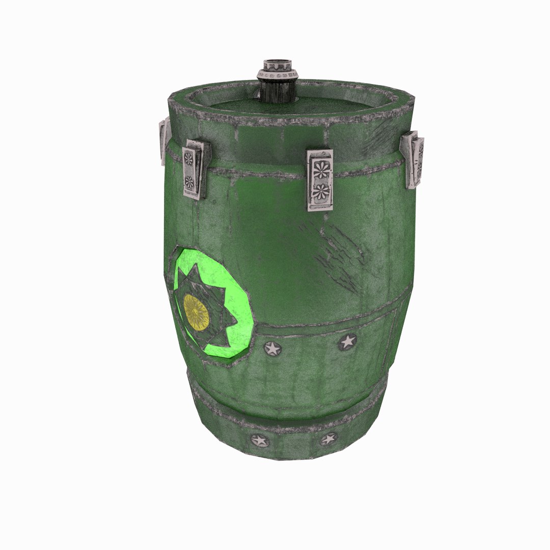 3D Model Mysterious Barrel - TurboSquid 1416151